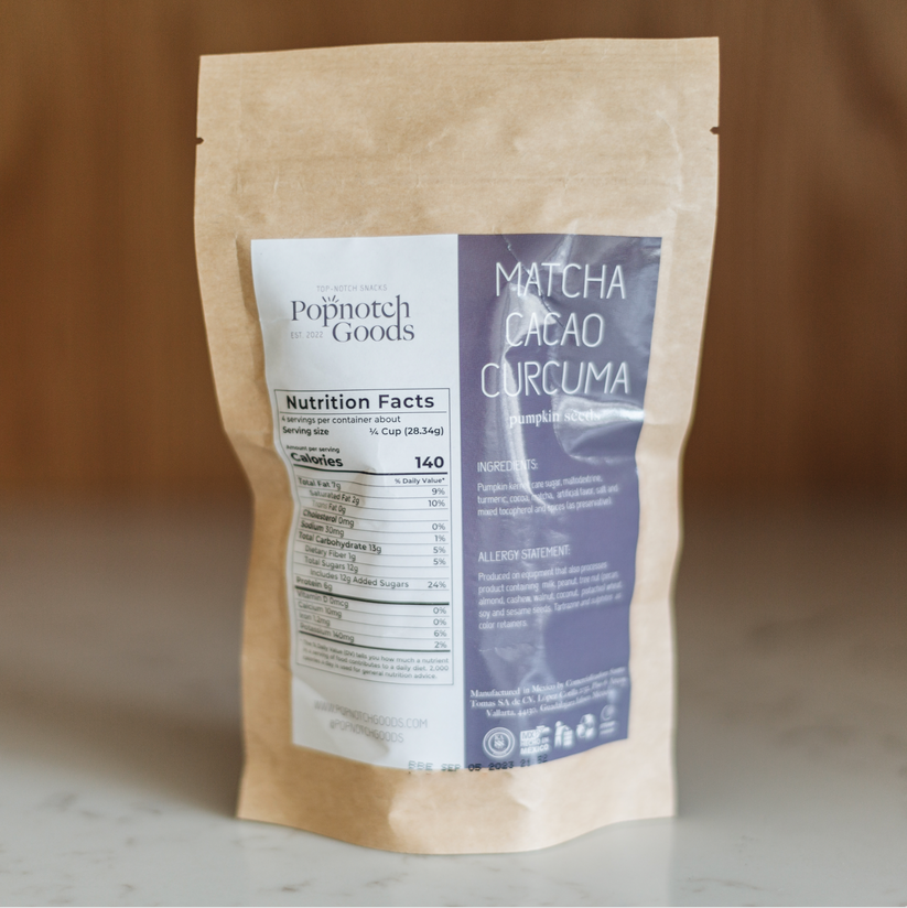 Matcha & Cacao & Curcuma Pepita Seeds – Popnotch Goods